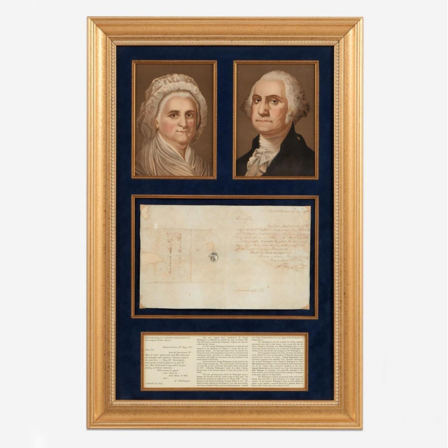 1797 Handwritten George Washington Letter Up For Auction | Brown Button